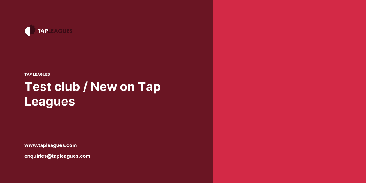 Test club / New on Tap Leagues