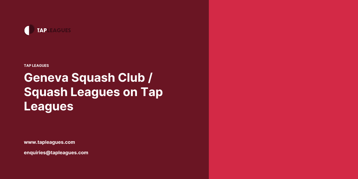 Geneva Squash Club / Squash Leagues on Tap Leagues