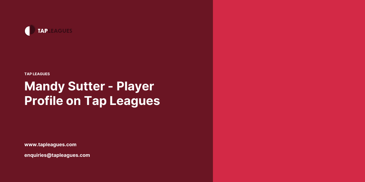 Mandy Sutter - Player Profile on Tap Leagues